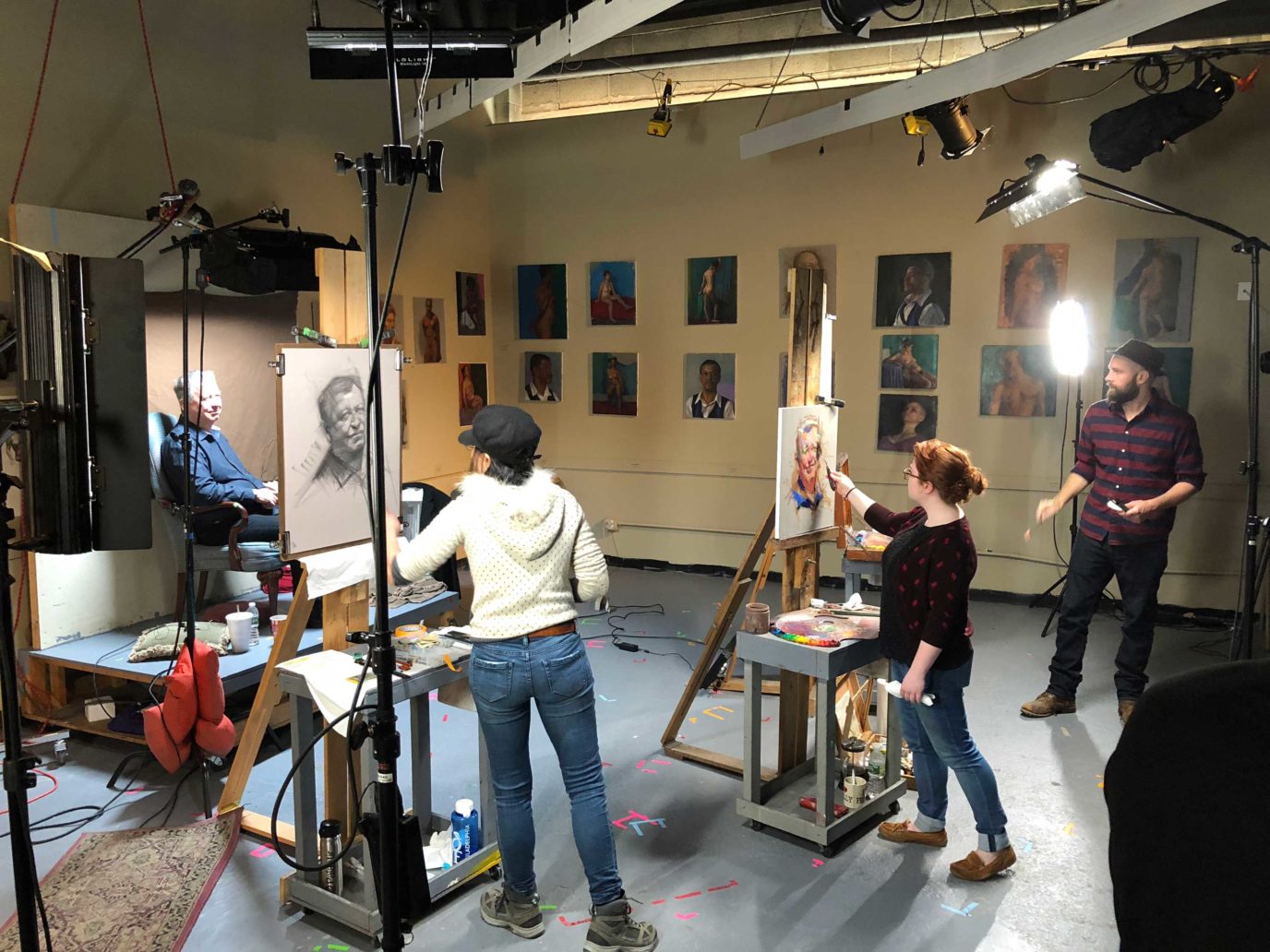 Thousands Watch: Three Artists, One Model - Fine Art Connoisseur